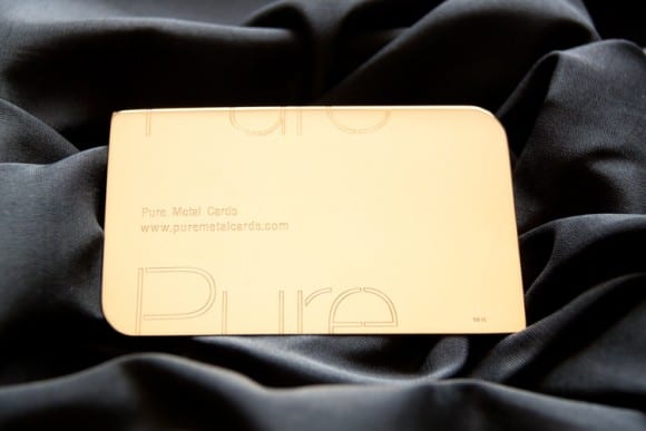 Set The Gold Standard with Gold Cards - Pure Metal Cards
