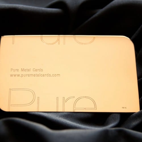 Gold Cards: Make a Statement with Solid Gold Business Cards