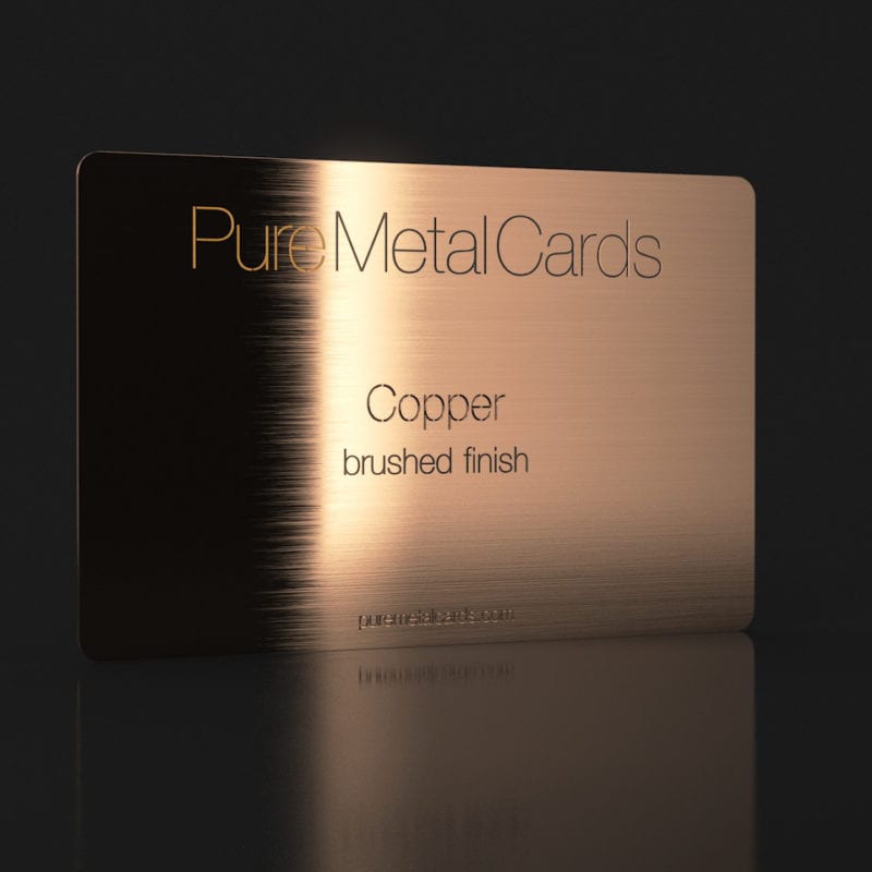 Copper Brushed Cards