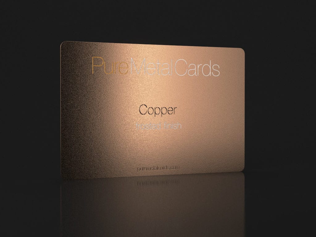 Copper Frosted Cards