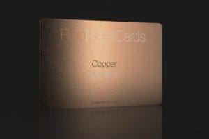 Copper Business Cards - PURE METAL CARDS