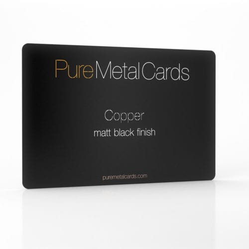 Matt Black Copper Cards
