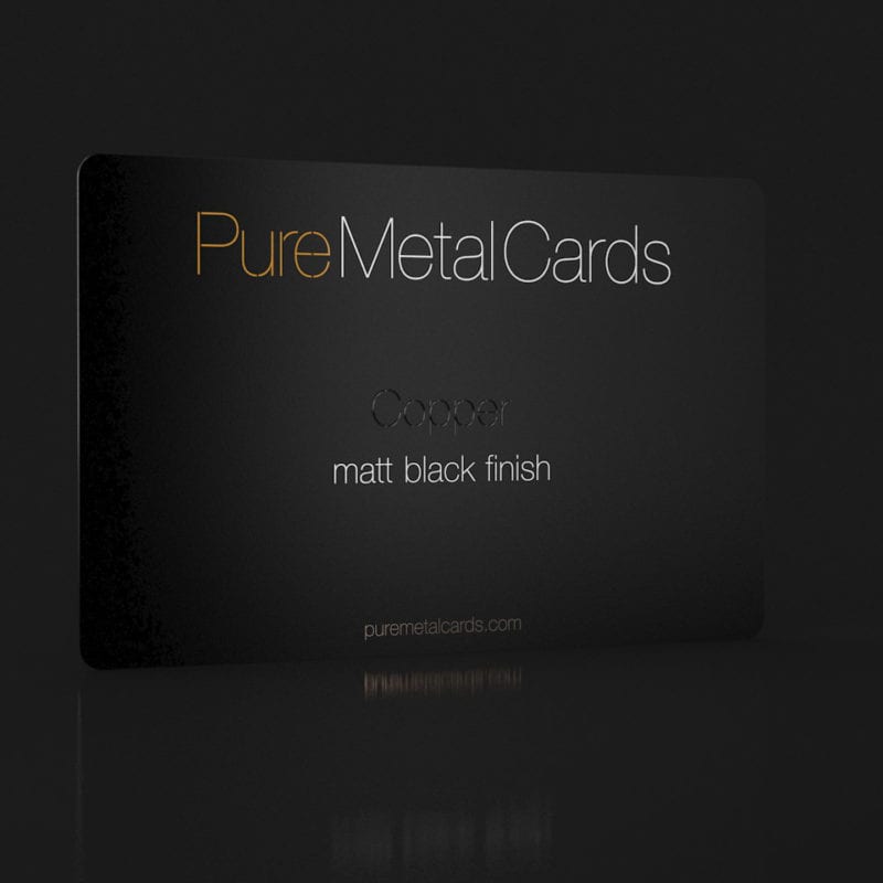 Matt Black Copper Cards