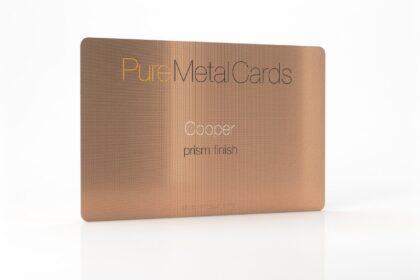 Copper Contour Cards - PURE METAL CARDS