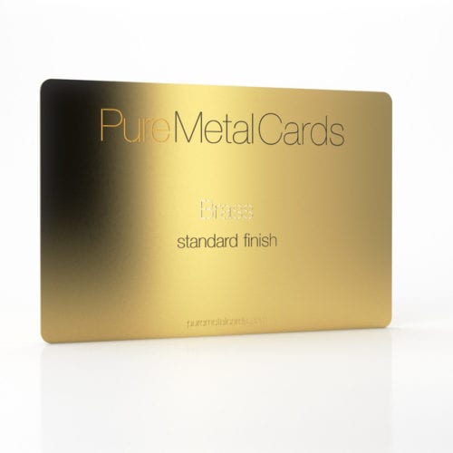 Standard Brass (Gold) Cards
