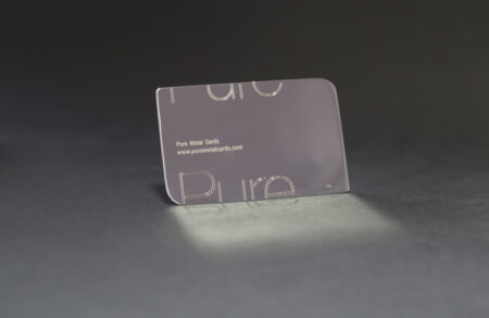 Simply stunning silver business cards