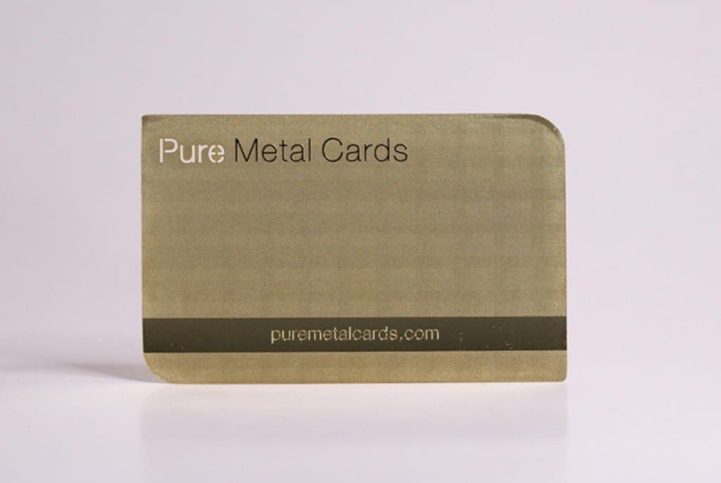 Matt Black Brass Business Cards