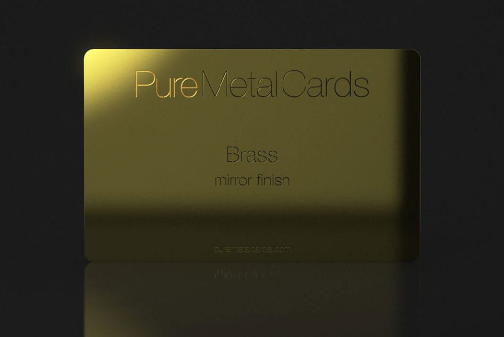 Brass (Gold) Mirror Cards