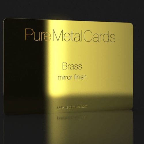 Brass (Gold) Mirror Cards