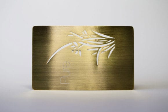 Brass (Gold) Brushed Cards