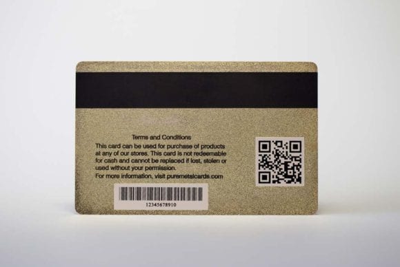 Matt Black Brass Business Cards