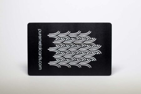 Matt Black Pixel Stainless Steel Cards - PURE METAL CARDS