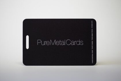 Matt Black Stainless Steel Cards - PURE METAL CARDS
