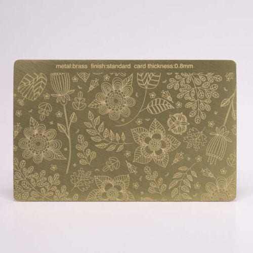 Standard Brass (Gold) Cards