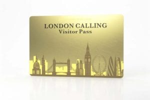 Matt Black Brass Business Cards