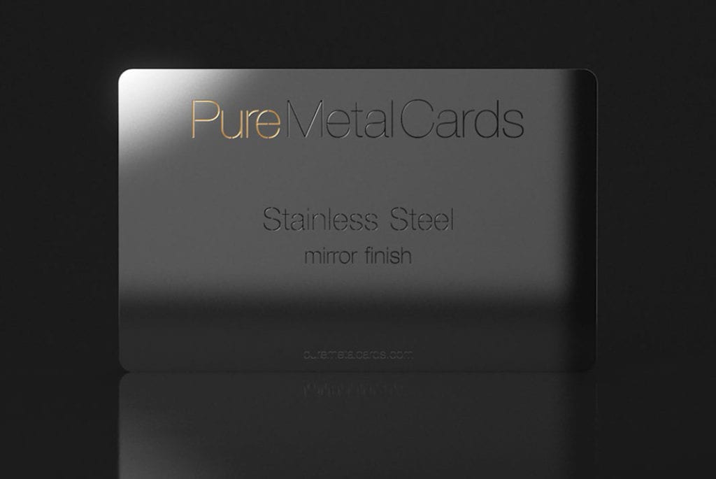 Standard Stainless Steel Color Photo Cards - Pure Metal Cards