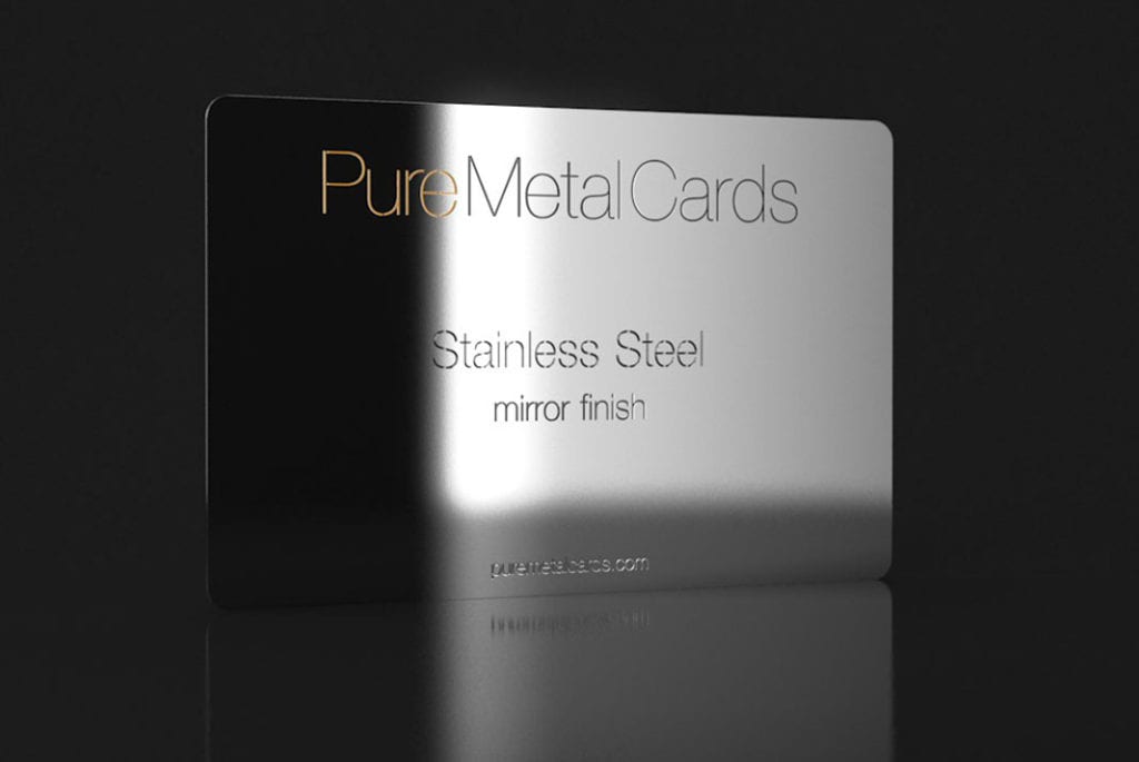 Pure Metal Cards: Reflecting Success with Mirror Stainless Steel