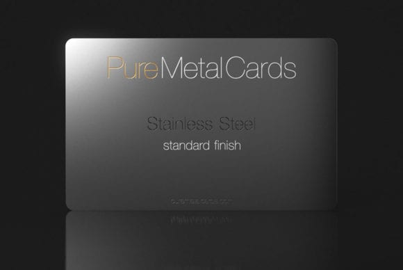 Standard Stainless Steel Color Photo Cards - Pure Metal Cards