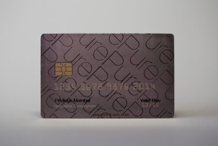 Silver Frosted Stainless Steel Cards