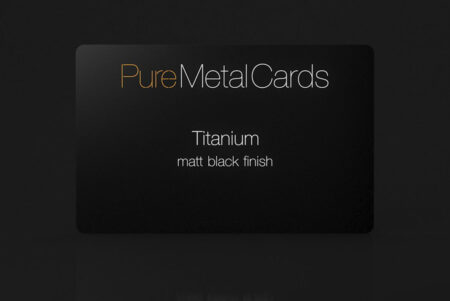 Matt Black Titanium Cards - Pure Metal Cards