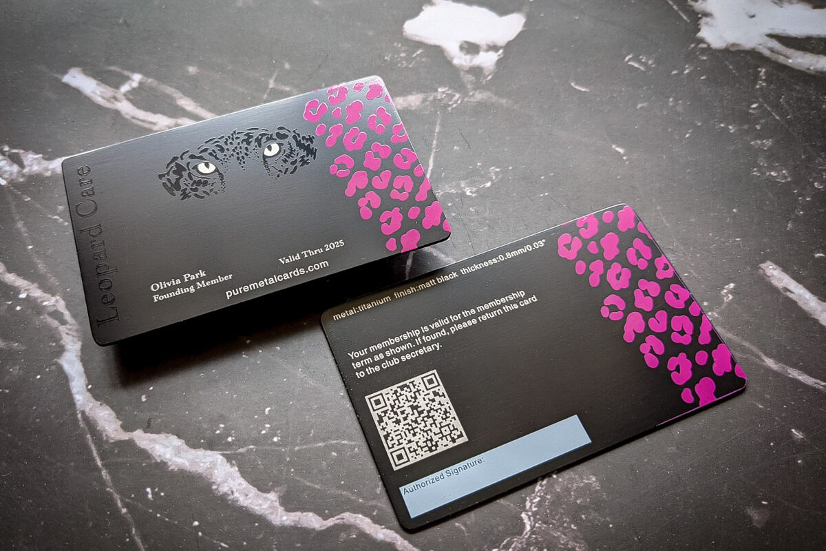 Pure Metal Cards - White Titanium Cards