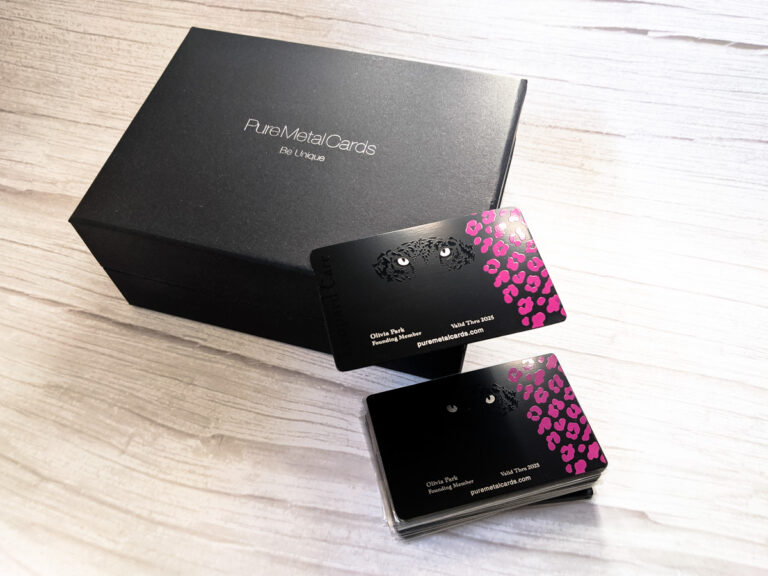 Matt Black Titanium Cards - Pure Metal Cards