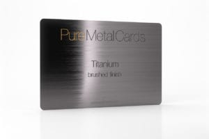 Titanium Business Cards - PURE METAL CARDS