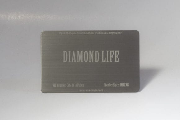 Pure Metal Cards - Brushed Titanium Cards
