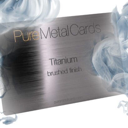 Pure Metal Cards - Brushed Titanium Cards