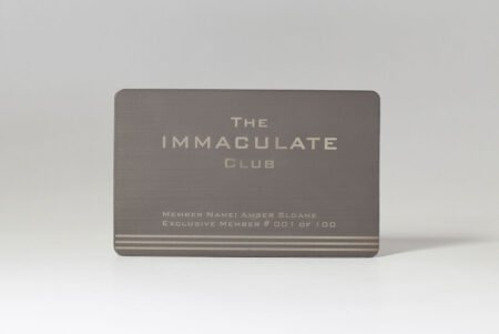 Pure Metal Cards - Brushed Titanium Cards