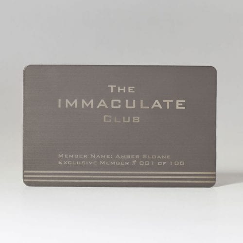 Pure Metal Cards - Brushed Titanium Cards