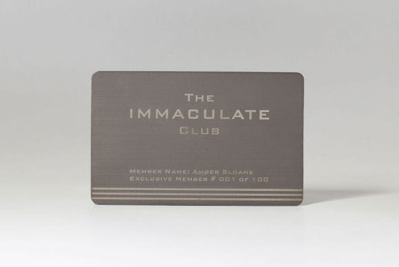 Pure Metal Cards - Brushed Titanium Cards