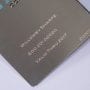 Silver Contour Stainless Steel Business Cards