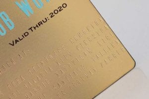 Brass (Gold) Mirror Cards