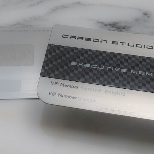 Carbon Fiber - Pure Metal Cards