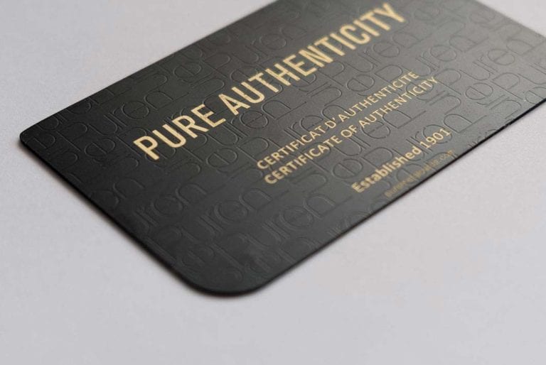 Matt Black Brass Business Cards