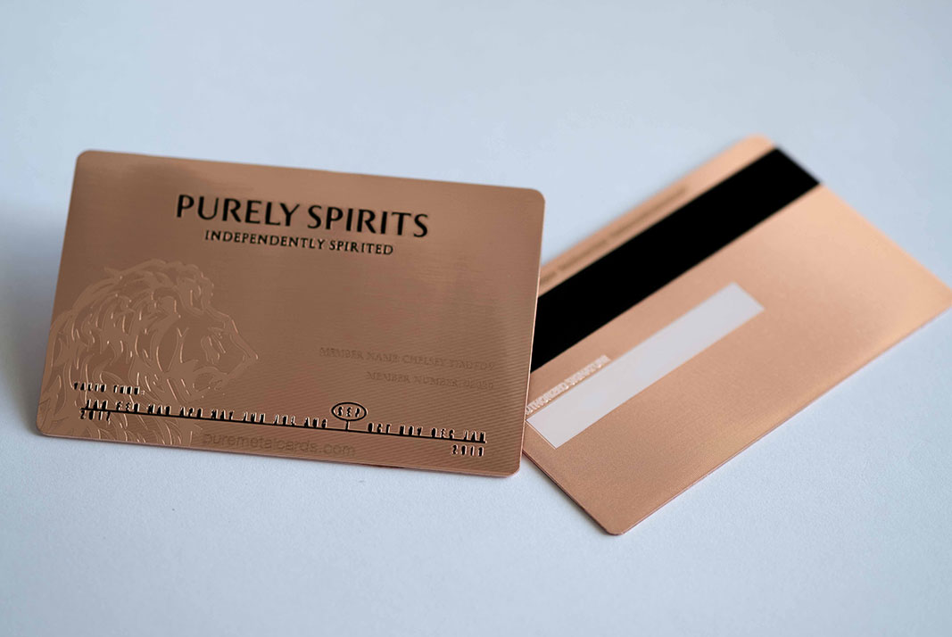 Copper Contour Cards | PURE METAL CARDS