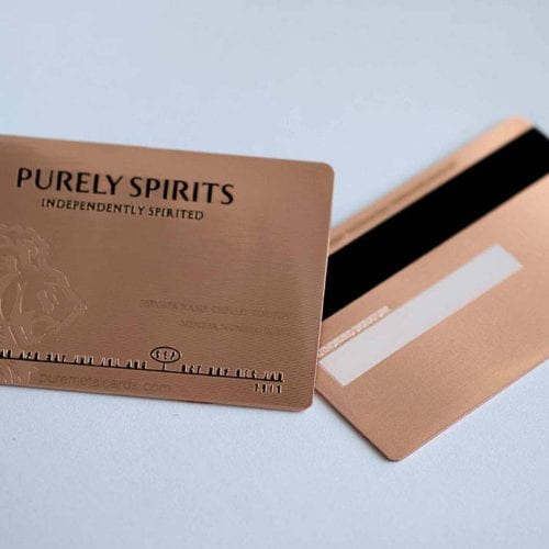 Copper Contour Cards - Pure Metal Cards