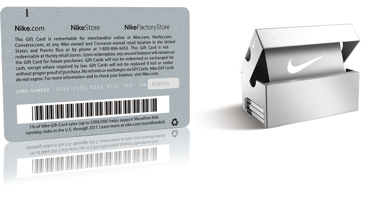 Nike Metal Gift Card - PURE METAL CARDS