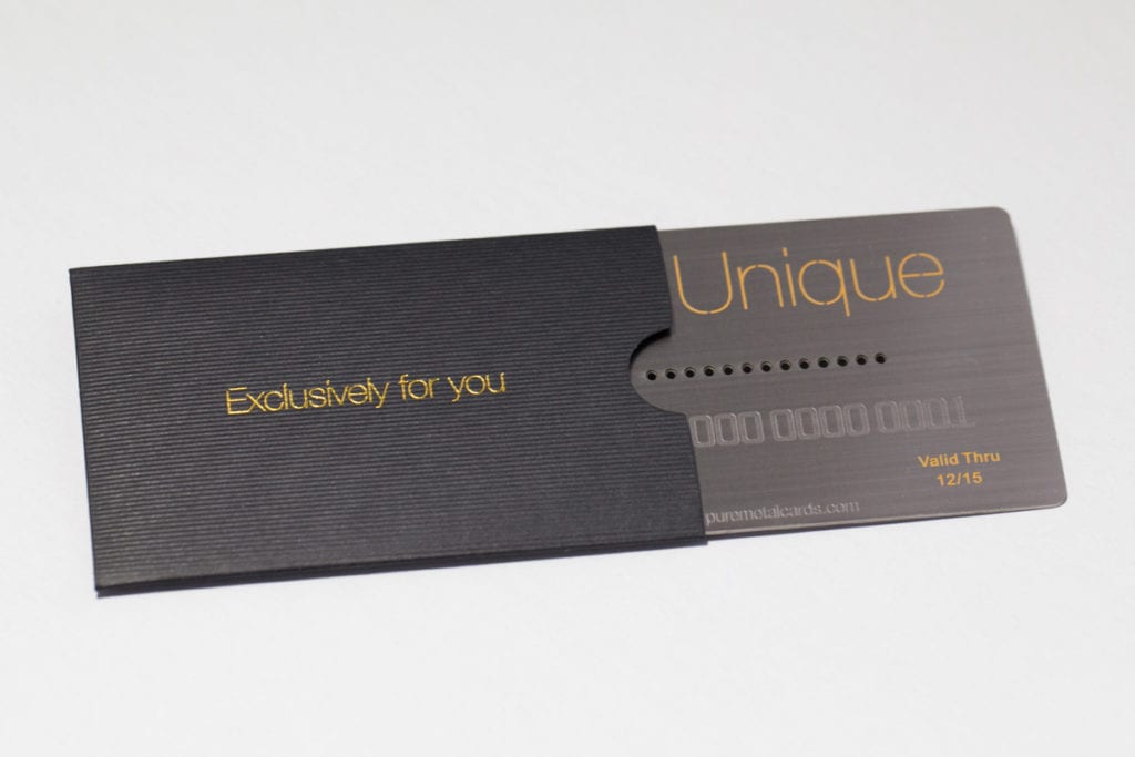 Packaging Designed to Complement your Metal Business Cards - Pure Metal ...