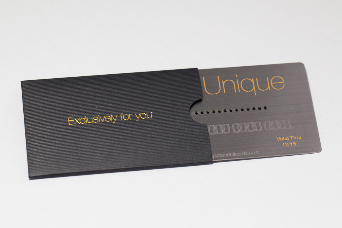 Packaging Designed to Complement your Metal Business Cards - Pure Metal ...