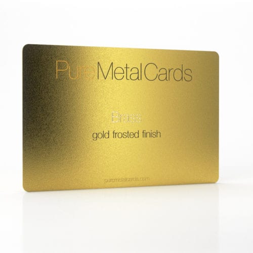 Brass Gold Cards | PURE METAL CARDS