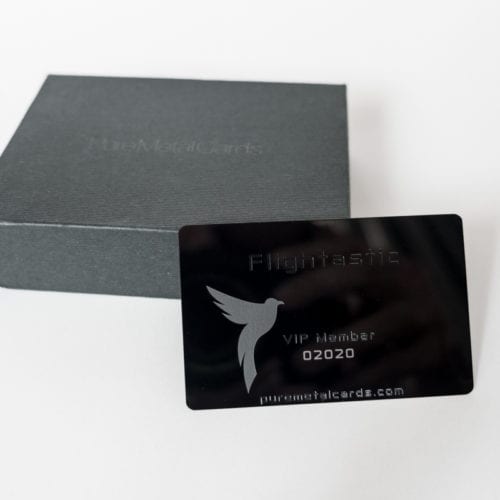 Matt Black Stainless Steel Cards | PURE METAL CARDS