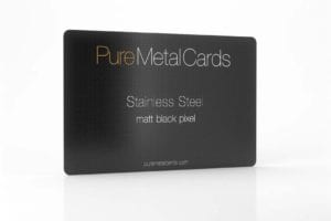Matt Black Stainless Steel Cards - PURE METAL CARDS