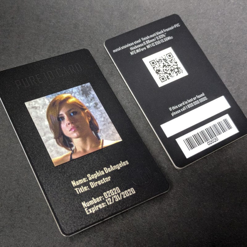 The Pure Metal Identity Card - Pure Metal Cards
