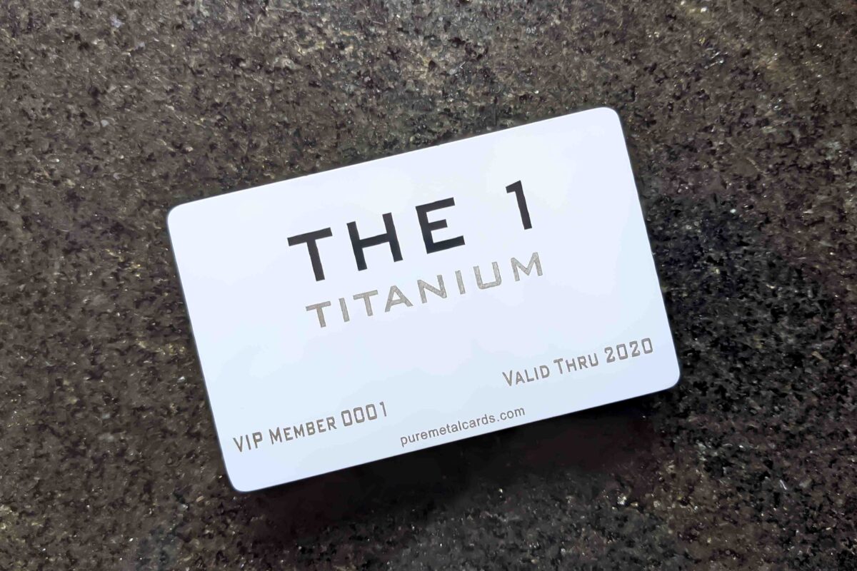 Pure Metal Cards - Brushed Titanium Cards
