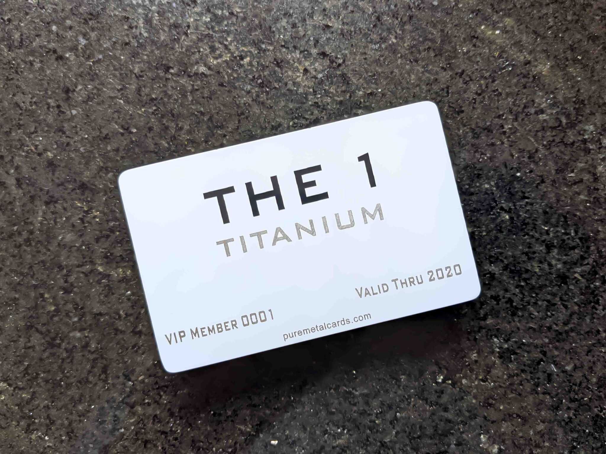 Pure Metal Cards - White Titanium Cards