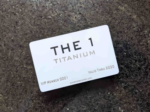Pure Metal Cards - White Titanium Cards