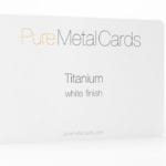 Pure Metal Cards - White Titanium Cards