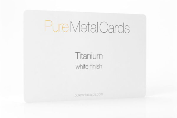 Pure Metal Cards - Brushed Titanium Cards